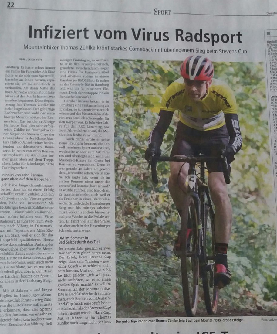 Artikel über Thomas Zühlke in der Landeszeitung Lüneburg – MC Pirate
